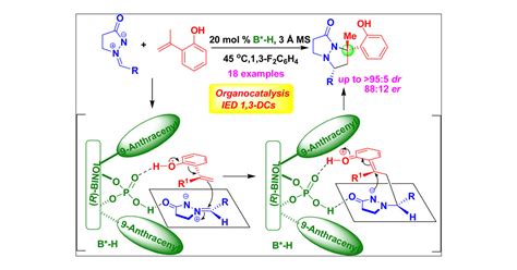 Organocatalytic Asymmetric Inverse Electron Demand 1 3 Dipolar Cycloaddition Of N N′ Cyclic