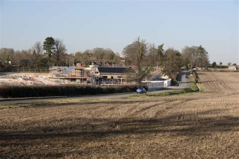 Residential Building Site In English Countryside Editorial Stock Image