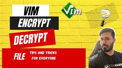 Vim Tips And Tricks Encrypt And Decrypt File Devops Tutorial Youtube