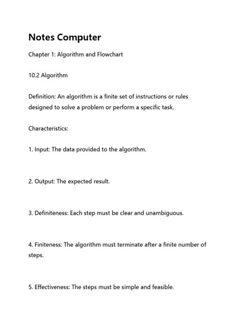 Notes Computer Pdf Algorithms Computer Program