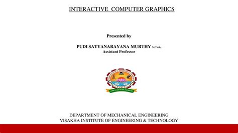 Ppt Interactive Computer Graphics Powerpoint Presentation Free Download Id8953717