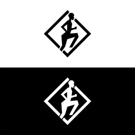 Premium Vector Creative Human Run Logo Design