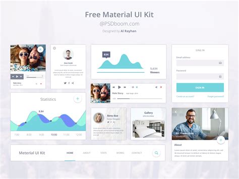 Dribbble Previewmaterialdesignuikitpsdfreedownload By Shekh Al Raihan
