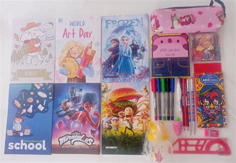 بسته لوازم تحریر سوم دبستان دخترانه نیمه اقتصادی مجموعه ۲۴ عددی دکتر