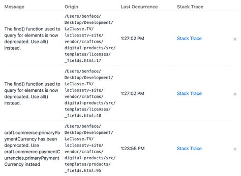 Deprecation Warnings · Issue 25 · Craftcmsdigital Products · Github