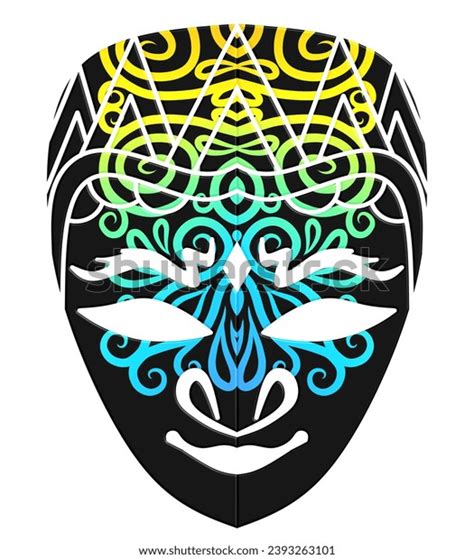 Beautiful Traditional Java Mask Indonesian Culture Stock Vector Royalty Free 2393263101