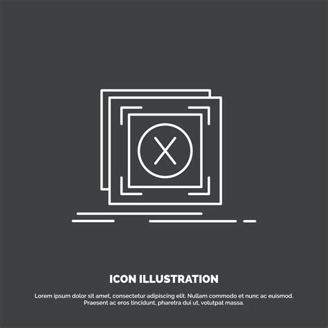 Error Solicitud Mensaje Problema Icono Del Servidor Símbolo De Vector De Línea Para Ui Y Ux