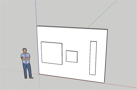 How To Equally Space The Distance In Between Objects On A Wall Sketchup Sketchup Community