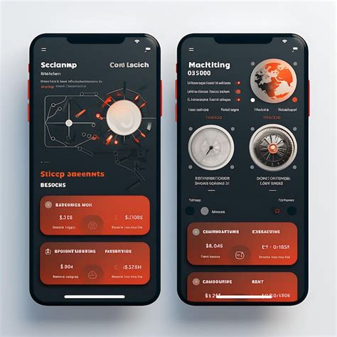 Premium Ai Image Mobile App Layout Design Of Electronics Delivery With Sleek And High Tech
