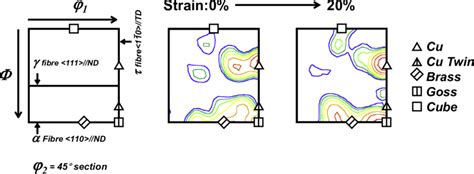 Evolution Of The Orientation Distribution Function Odf During Tensile