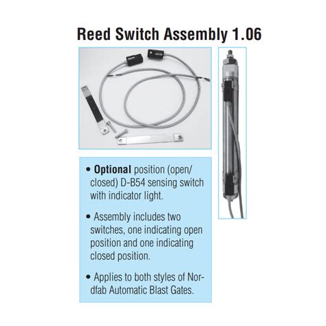 Reed Switch Assembly 106 Order Nordfab Online Bisco Enterprise