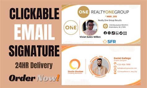 Design Clickable Static And Animated Email Signature Html Gmail