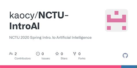 Github Kaocy Nctu Introai Nctu Spring Intro To Artificial Intelligence