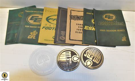 Lot Of 9 Edmonton Eskimo Season Ticket Wallets