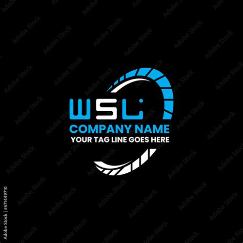 Wsl Letter Logo Vector Design Wsl Simple And Modern Logo Wsl Luxurious Alphabet Design Stock