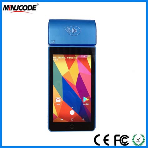 Handheld Smart POS Terminals Android 7 0 Handheld POS Terminal 5 Inch POS Machine Support