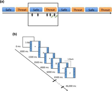 schematic of the wm task a illustration of a run there were two