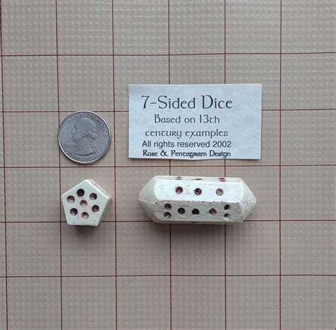 7 Sided Dice Set Of 2 Created And Produced By Macgregor Etsy
