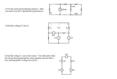 Solved For The Circuit Shown Find The Current I Hint You Chegg