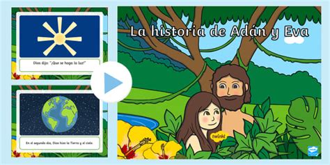 Powerpoint La Historia De Adán Y Eva Para Niños Twinkl