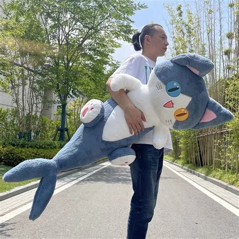 ตุ๊กตา ตุ๊กตาแมวฉลาม น้องดังมากใน Tiktok ตุ๊กตาแมว ตุ๊กตาฉลาม ตุ๊กตาน่ารัก เป็นพร็อบแต่งห้อง