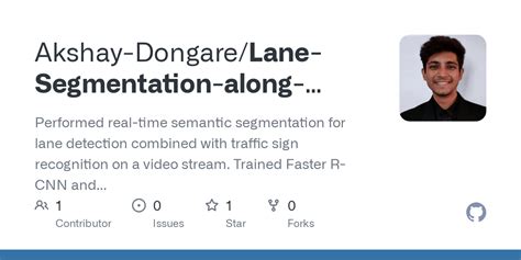 Github Akshay Dongare Lane Segmentation Along With Traffic Sign Detection Performed Real Time