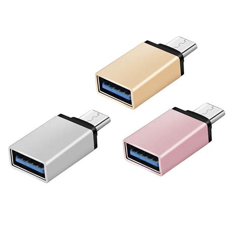 ♪123小舖♪type C 公 轉usb 母 鋁合金轉接頭 Usb 3 0 2 0 Otg Mac Os 不挑色 蝦皮購物