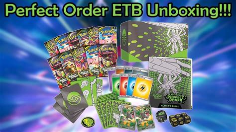 Perfect Order Etb Unboxing Pokemon Tcg Youtube