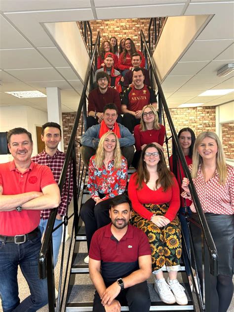 Team B4b Took The Opportunity To Wear Red Today Not Only To Give A Nod To… B4b Marketing