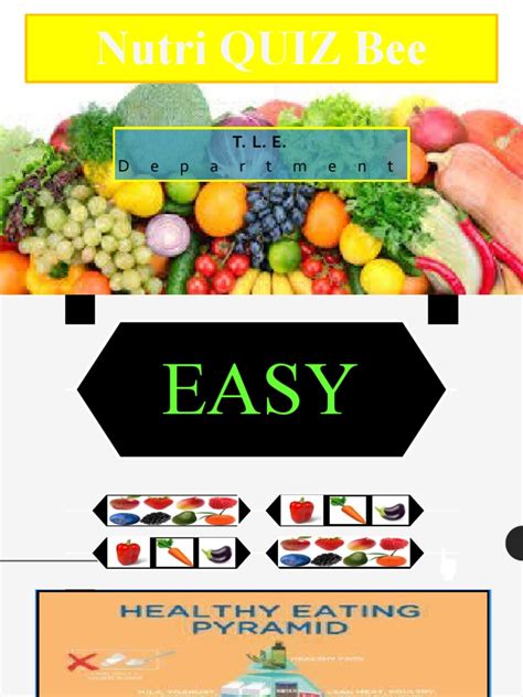 Nutri Quiz Bee Jandshs Pdf Nutrients Vitamin