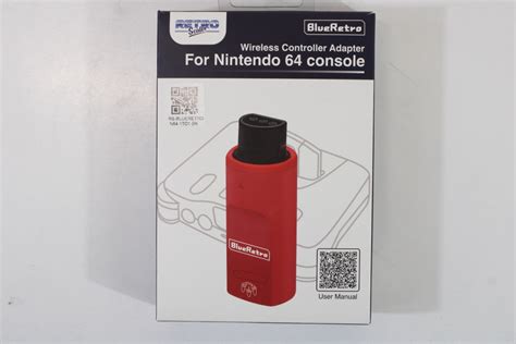 Blueretro Wireless Controller Adapter For Nintendo 64 N64 Black New
