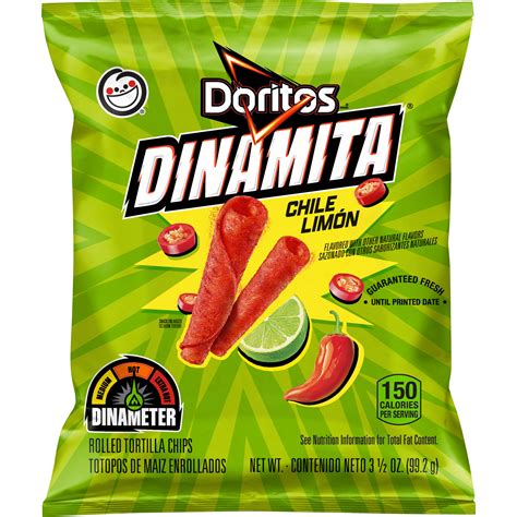 Doritos Dinamita Chile Limon Flavored Rolled Tortilla Chips