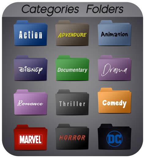 Categories Folders By Andreas86 On DeviantArt