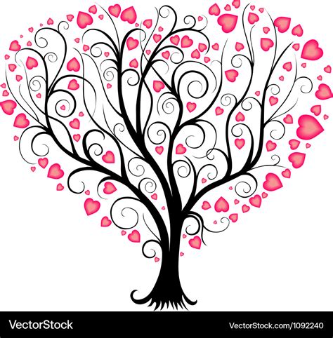 Love Tree Royalty Free Vector Image VectorStock