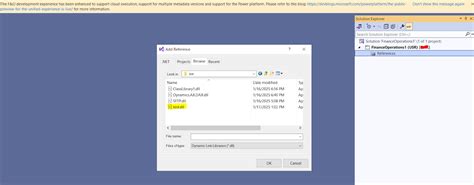 Dynamics Ax Adding Dll Files As A Reference To The D365 Project