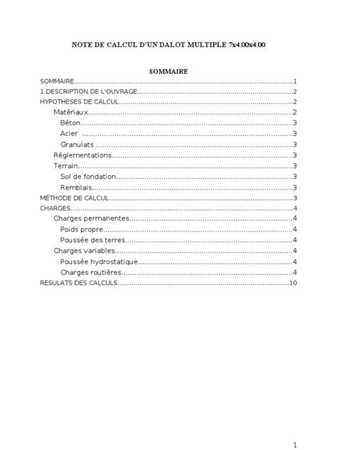 PDF Note Calcul Dalot DOKUMEN TIPS