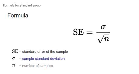 How To Calculate Standard Error