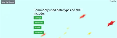 github hilbug 04 code quiz a timed code quiz run in the browser and features multiple choice