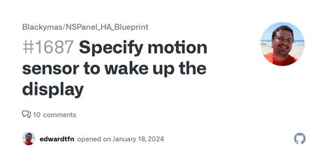Specify Motion Sensor To Wake Up The Display · Issue 1687 · Blackymas