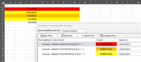 Conditional Formatting For Dates Microsoft Qanda