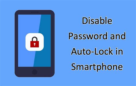 How To Disable Password And Auto Lock In Android WebNots