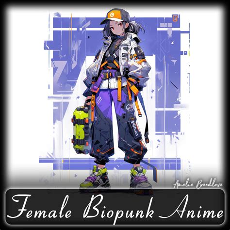 Artstation 200 Female Biopunk Anime Full Body Reference Pack 4k
