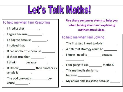 Lets Talk Maths Teaching Resources