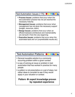 Test Automation Patterns Issues And Solutions Pdf