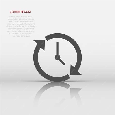 Premium Vector Clock Countdown Icon In Flat Style Time Chronometer Vector Illustration On