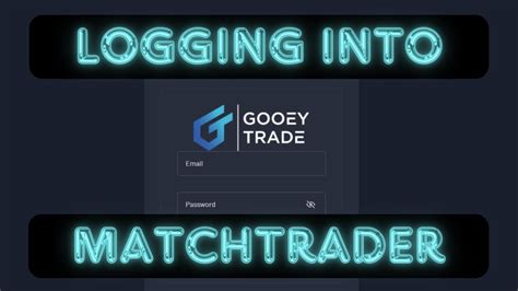 How To Login To The Matchtrader Platform Matchtrader Tutorial Youtube