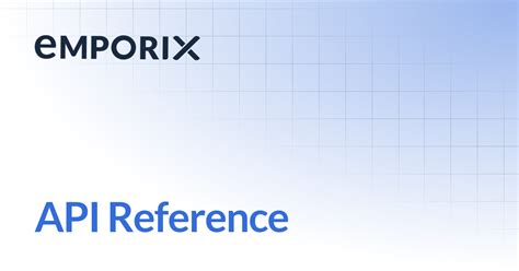 Api Reference Documentation Portal