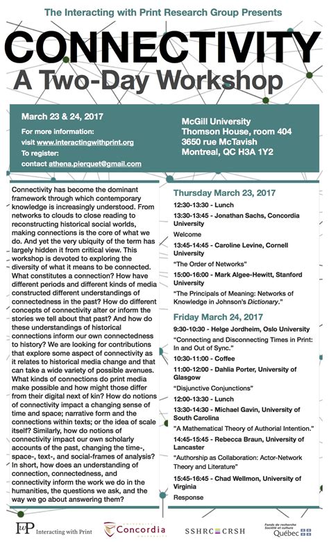 Connectivity A Conference Txtlab Mcgill