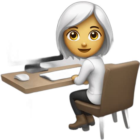 Programmer Girl Work With Macbook Emoji Ai Emoji Generator Programmer Girl Work With Macbook Emoji Ai Emoji Generator