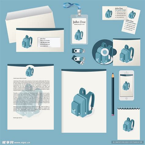 文具插画 设计图 VI设计 广告设计 设计图库 昵图网